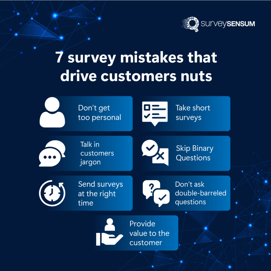 Survey Mistakes that Drive Customers Nuts | SurveySensum