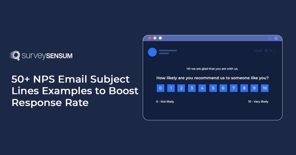 50+ NPS Email Subject Lines Examples to Boost Response Rate